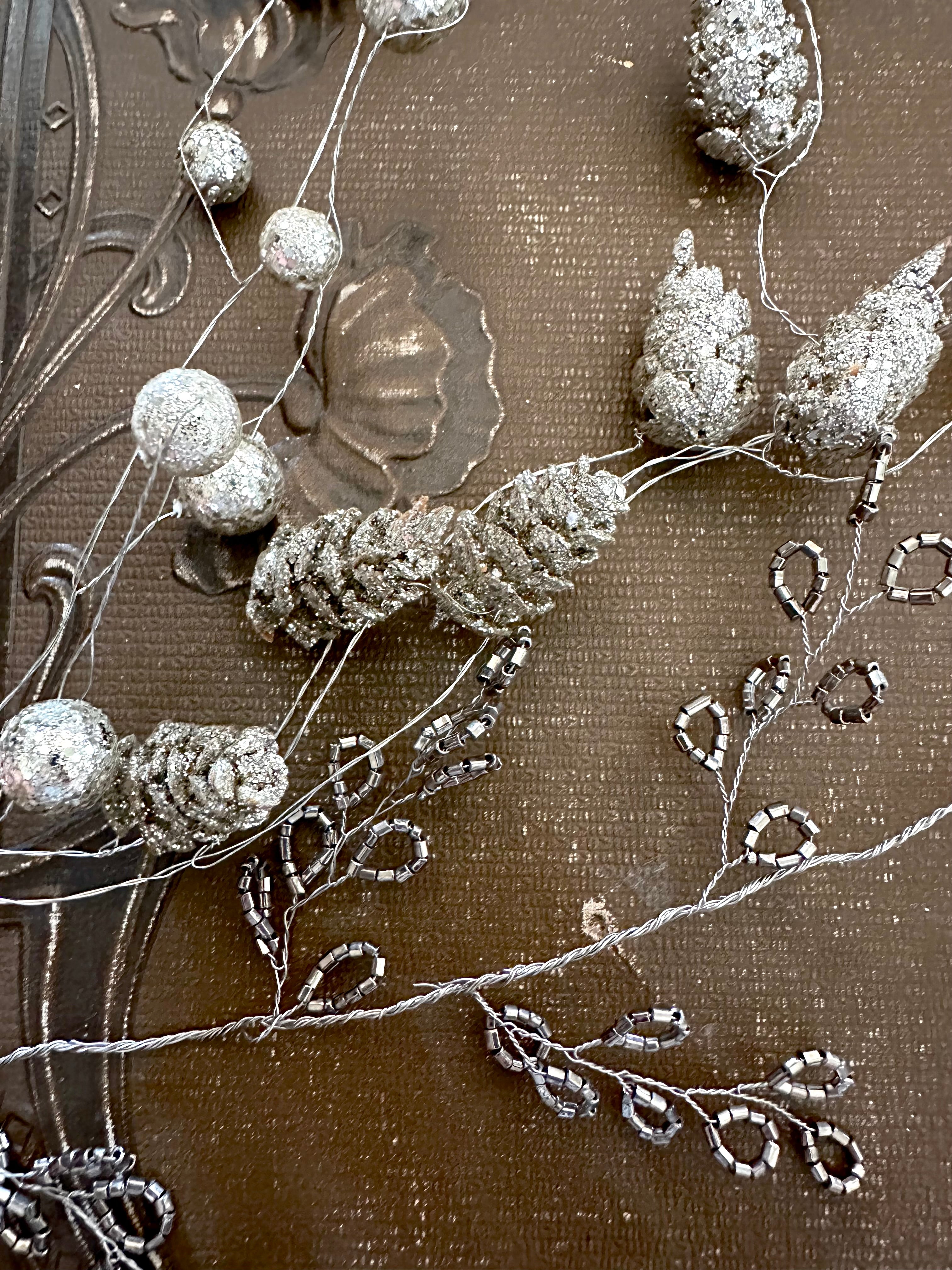 Silver Glittered Wire Garlands – JulieCollings