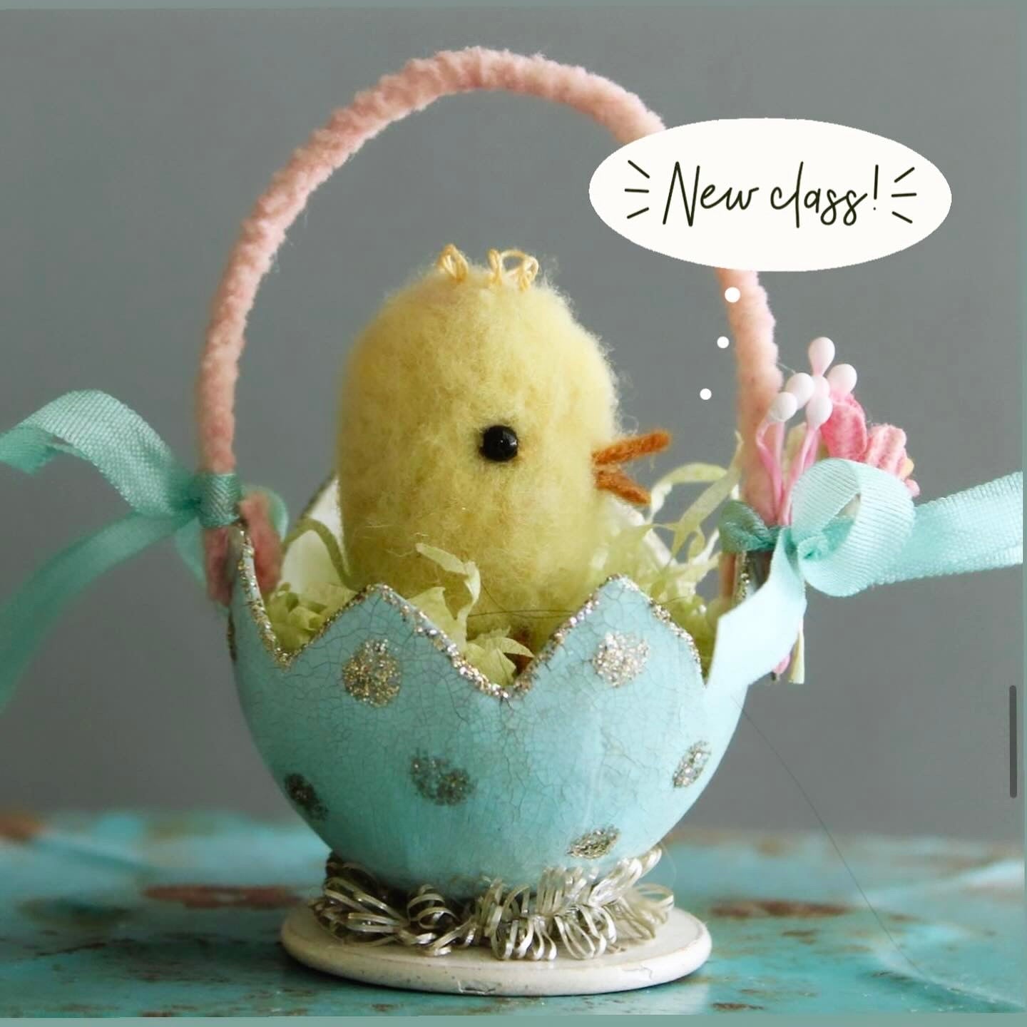 Needle Felted Spring Chicks Online Class and Kit – JulieCollings